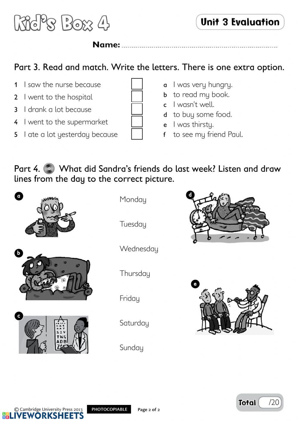 Kids Box 4 Eval… | Free Interactive Worksheets | 5506519