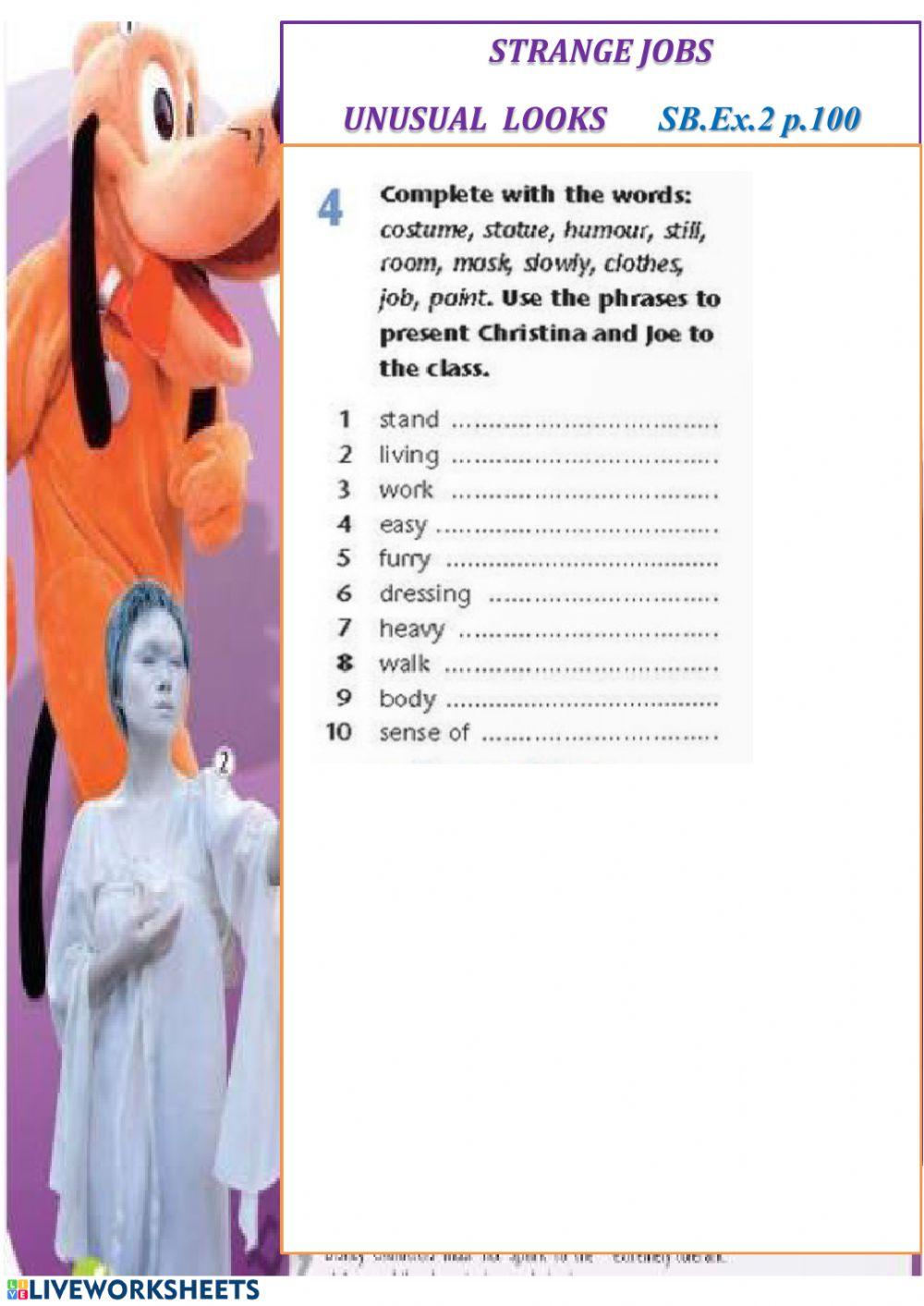 119849 | Strange Jobs | Юлия Мельникова | LiveWorksheets