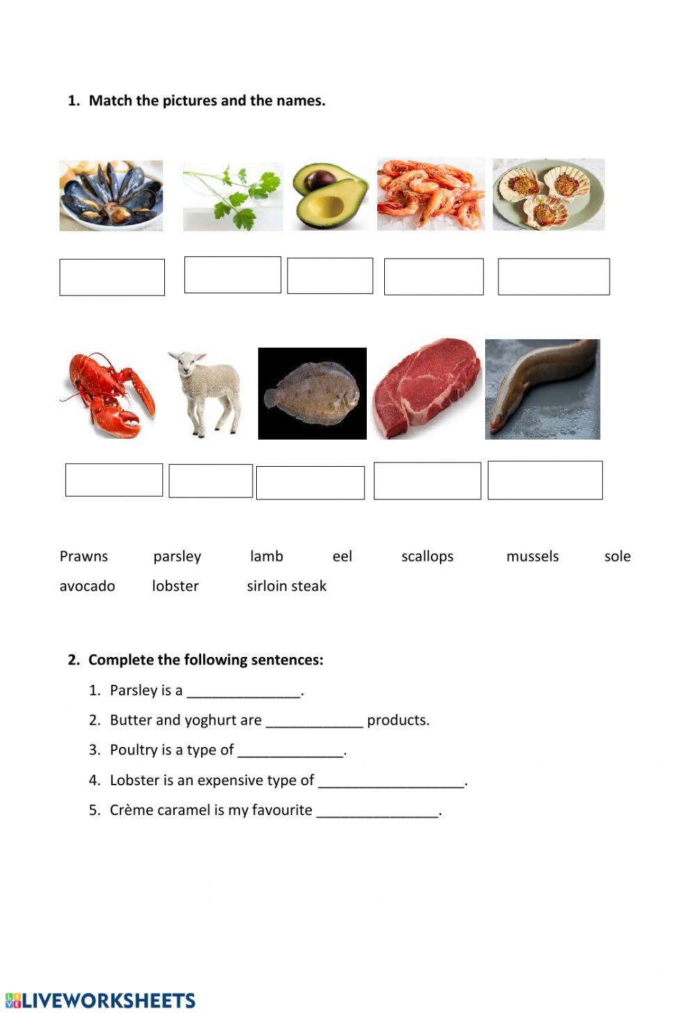 Food 121126 | crisal | Live Worksheets