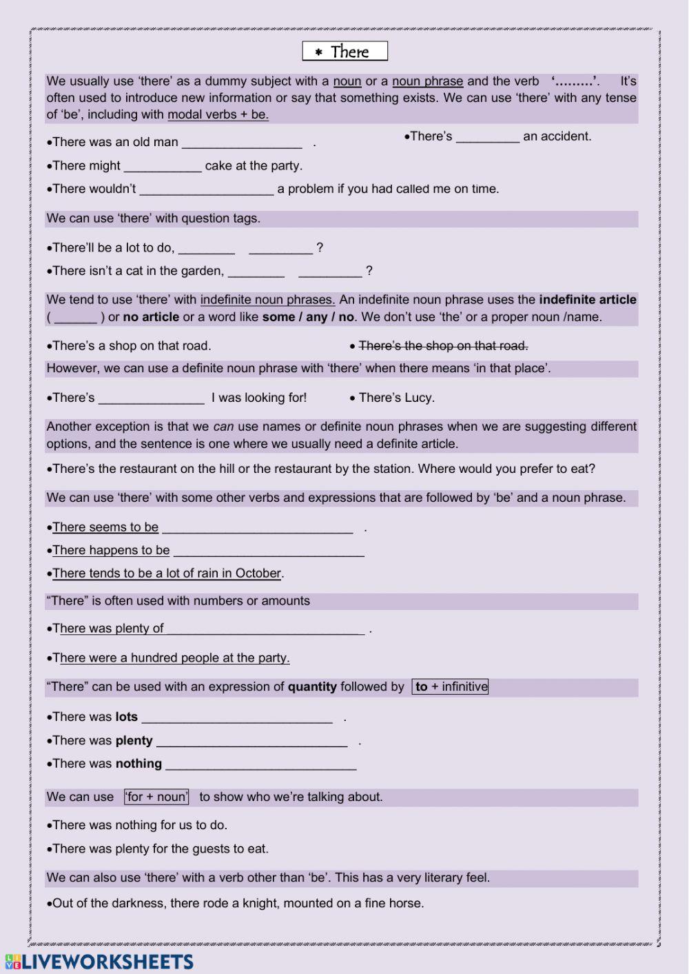 introductory IT-THERE online exercise for | Live Worksheets