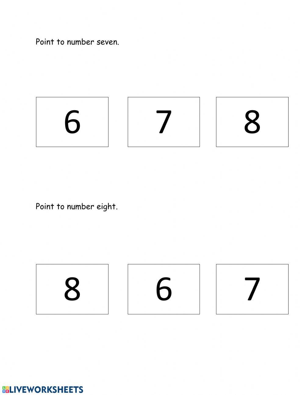 Identify number… | Free Interactive Worksheets | 121484