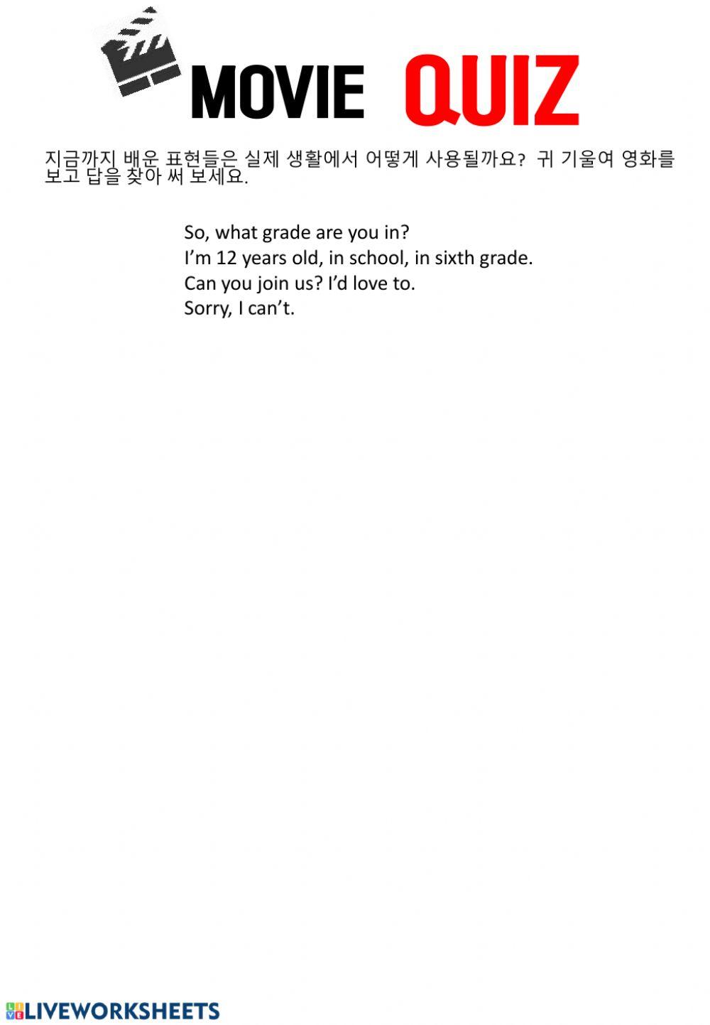 I'm in the sixth grade-period5 worksheet | Live Worksheets