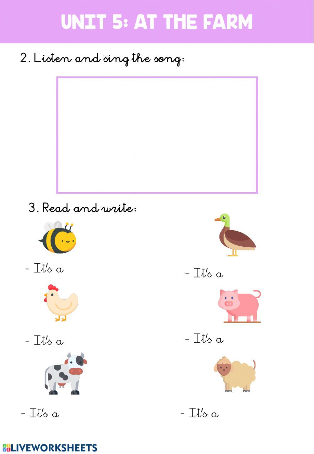 farm-2 worksheet | Live Worksheets