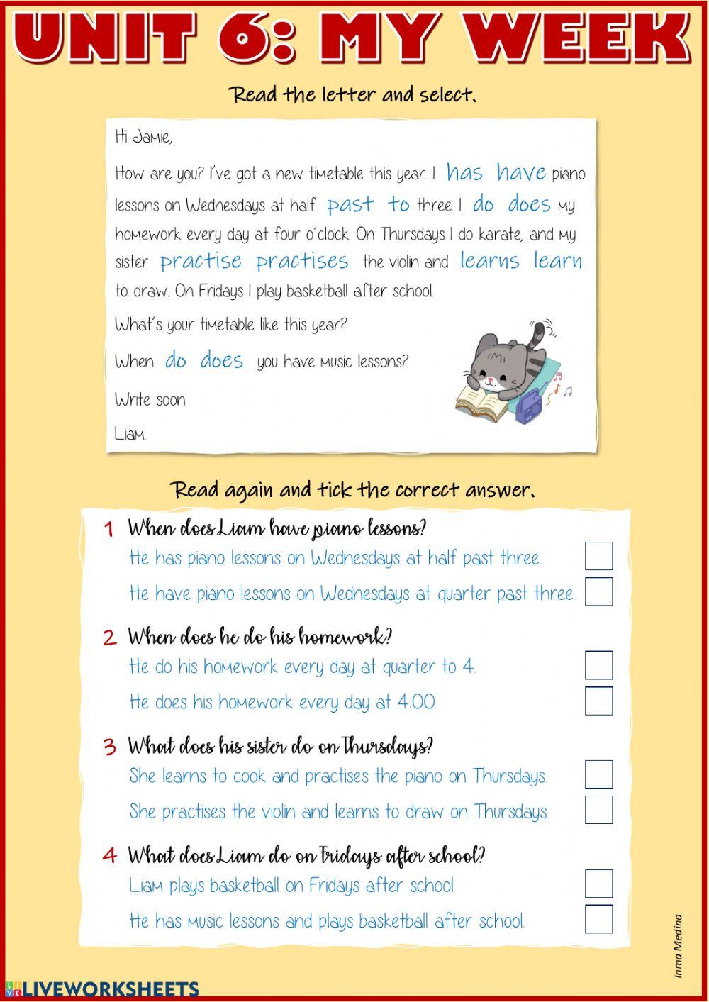 Eng4 u6 ws7 interactive worksheet | Live Worksheets