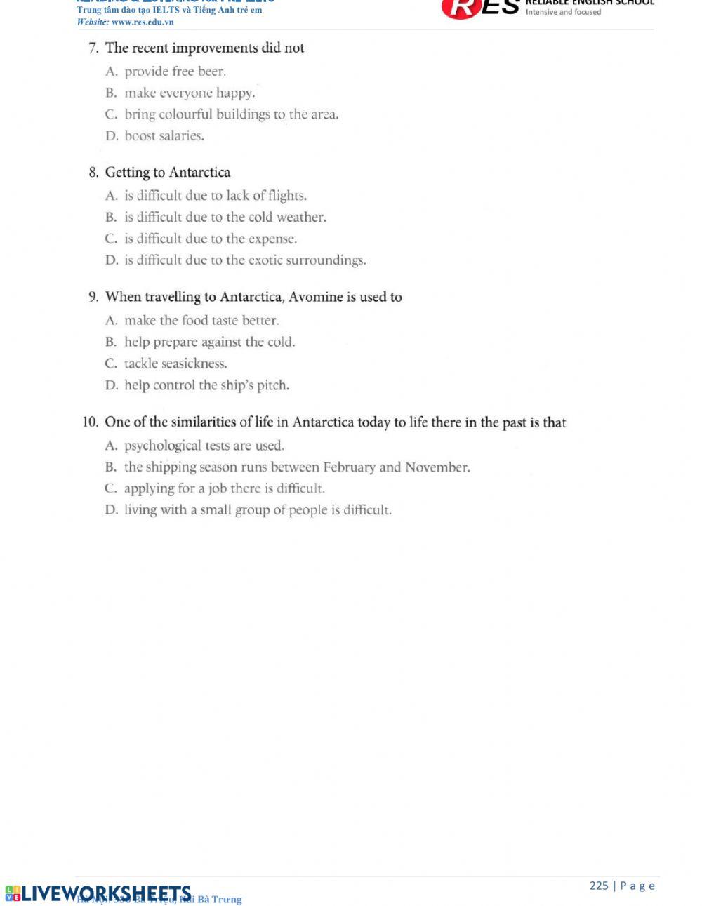 RL for Pre - Lesson 11 worksheet | Live Worksheets