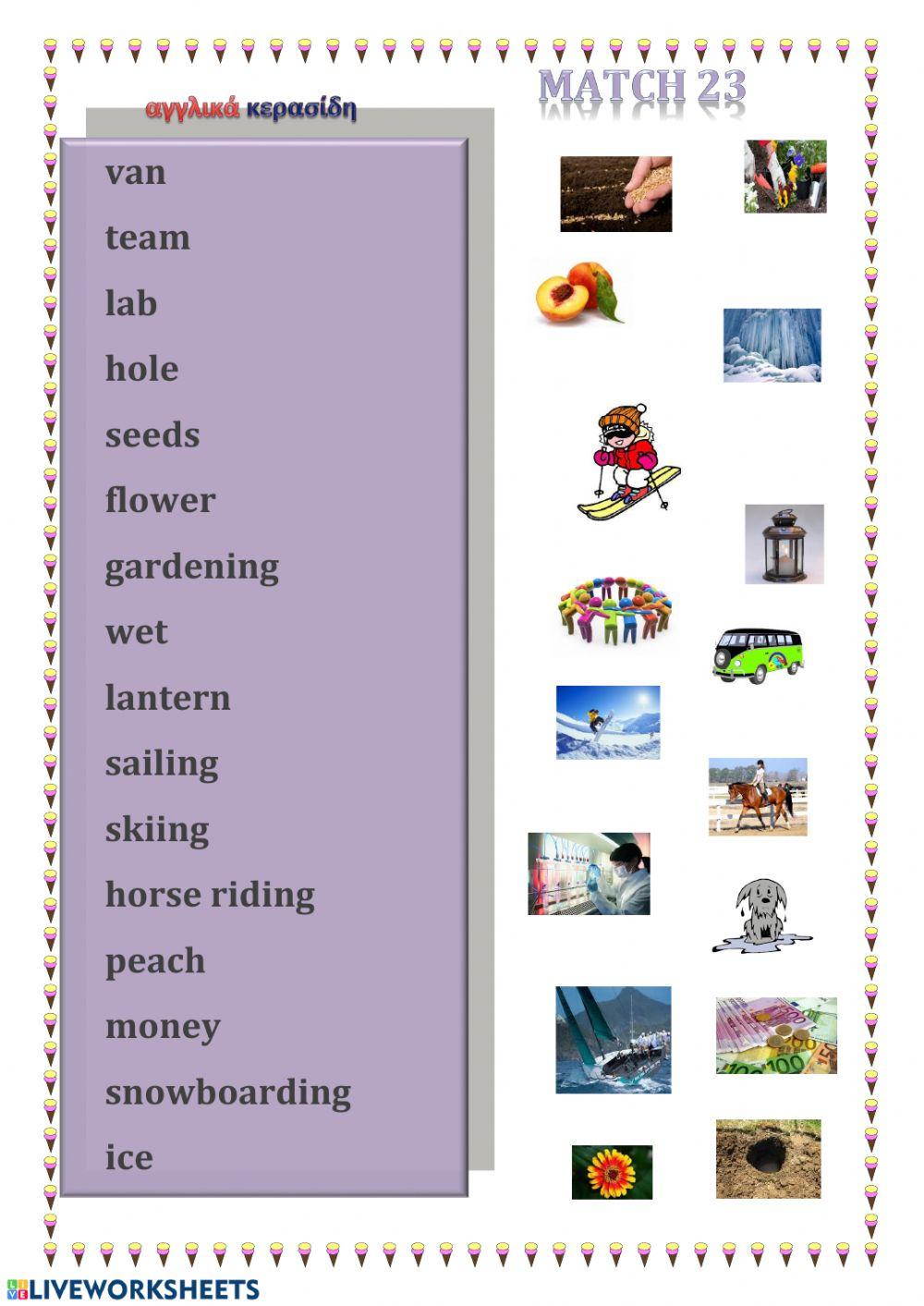 Junior Match 23 worksheet | Live Worksheets