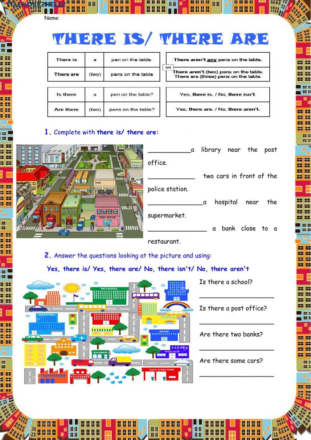 There is-There … | Free Interactive Worksheets | 123055