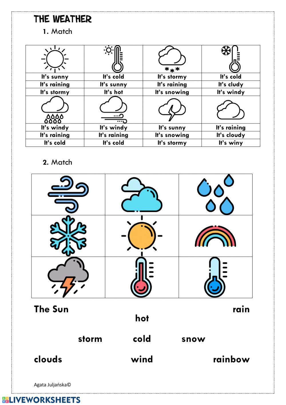 The weather 123489 | Agata Juljańska | Live Worksheets