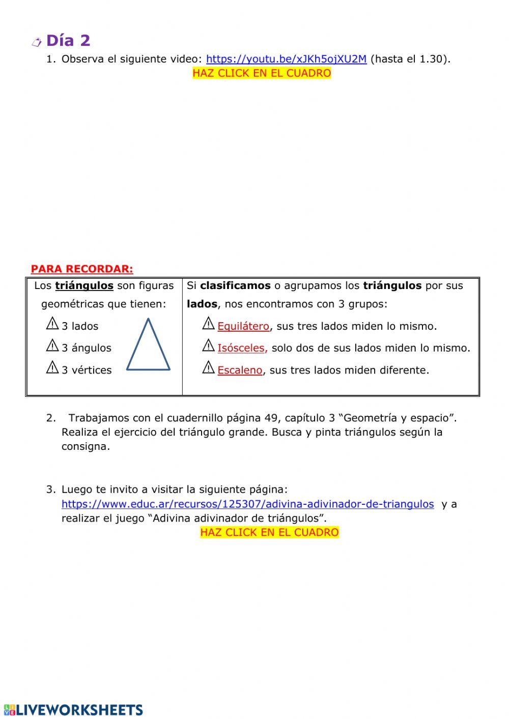 Figuras Geométricas Exercise For 6 Live Worksheets