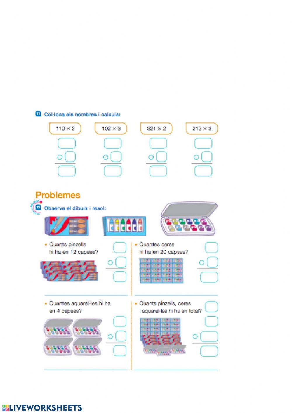MÉS MULTIPLICACIONS online exercise for | Live Worksheets MÉS MULTIPLICACIONS online exercise for | Live Worksheets
