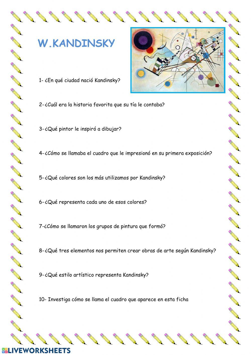Kandinsky activity | Live Worksheets