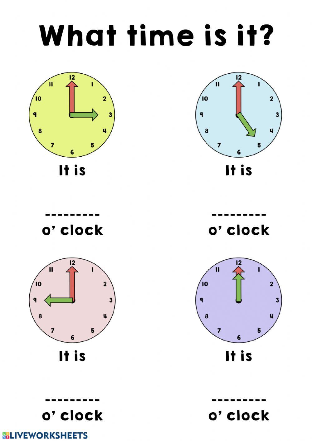 ellimac0492 | What time is it 126527 | LiveWorksheets