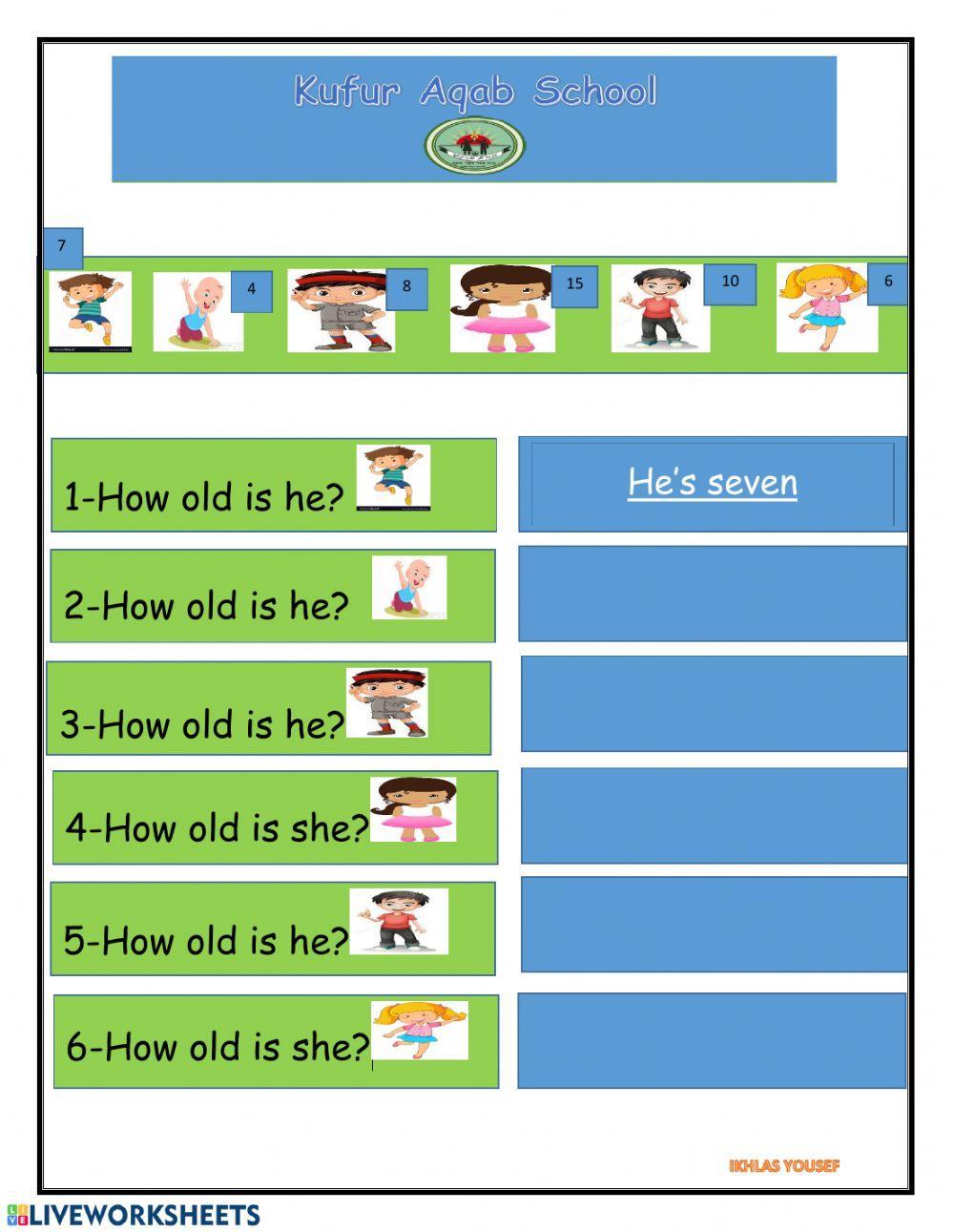 126801 | How old | Ikhlas | LiveWorksheets