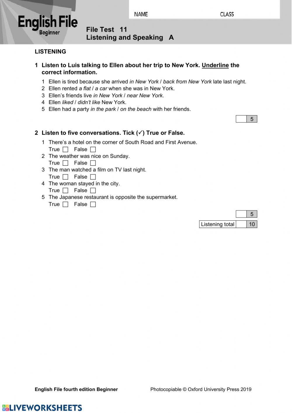 Past Simple Elementary online exercise for Elementary | Live Worksheets