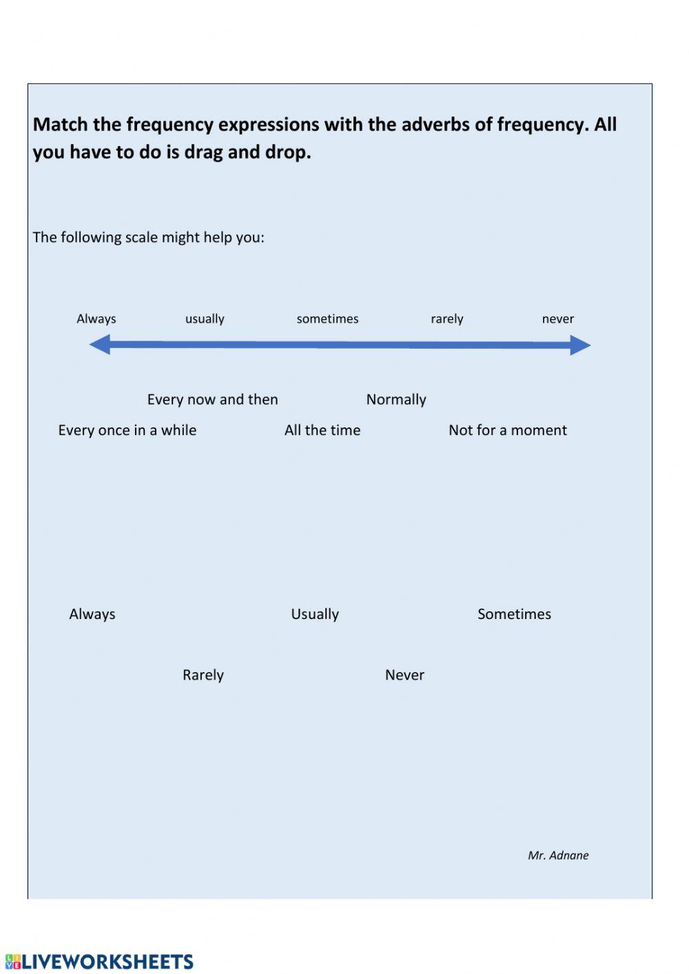 Frequency Expre… | Free Interactive Worksheets | 128353