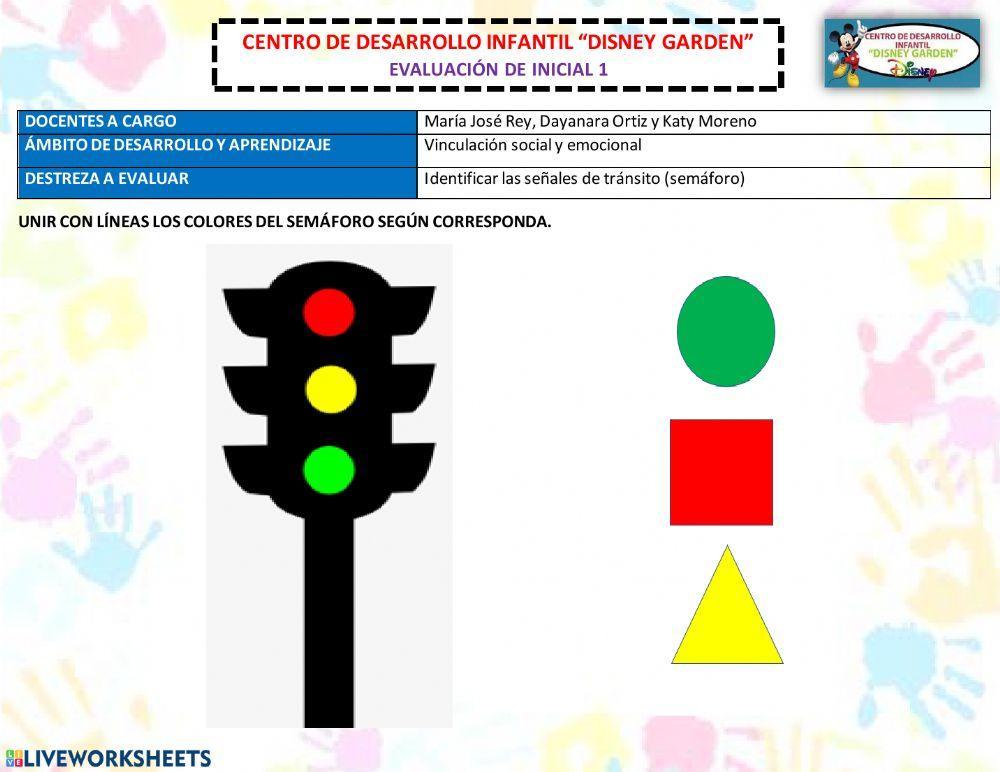 128630 | El semáforo | Dayanara Ortiz | LiveWorksheets