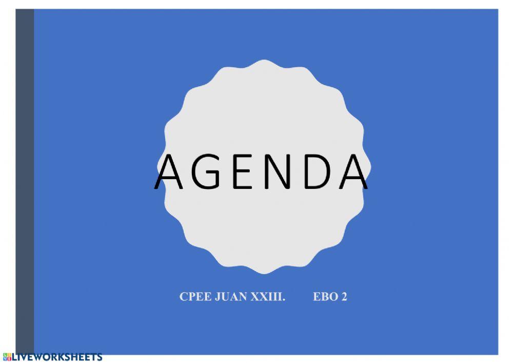 AGENDA activity | Live Worksheets