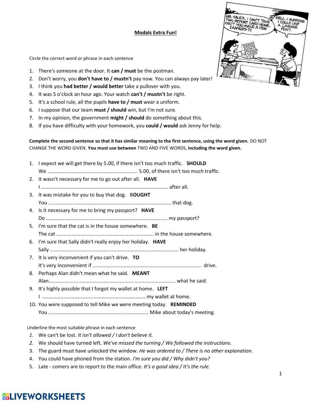 5531523 | Modals Practice Worksheet (B2 level)