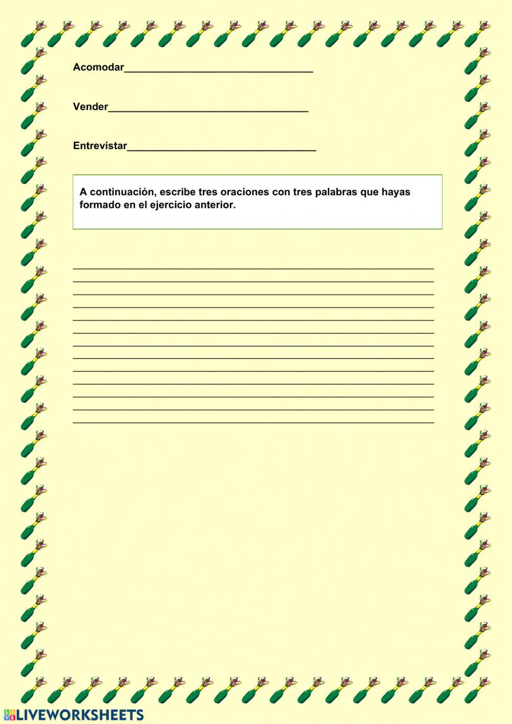 Sufijos online worksheet | Live Worksheets