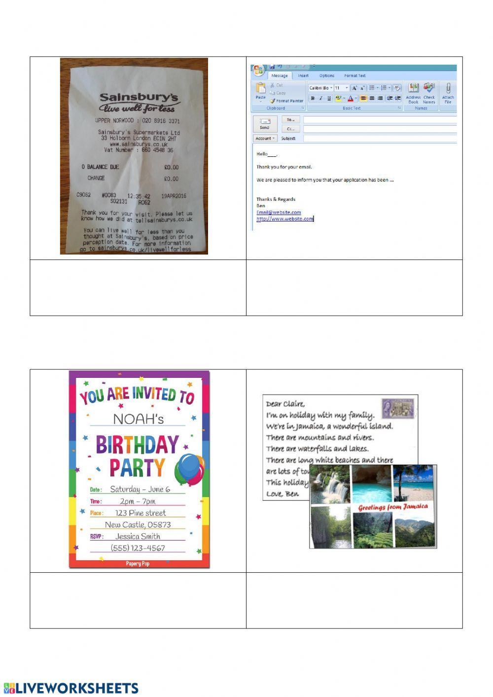 Text types | Free Interactive Worksheets | 130865