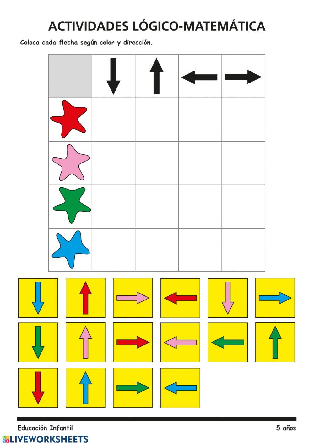 Lógico-matemática2 worksheet | Live Worksheets