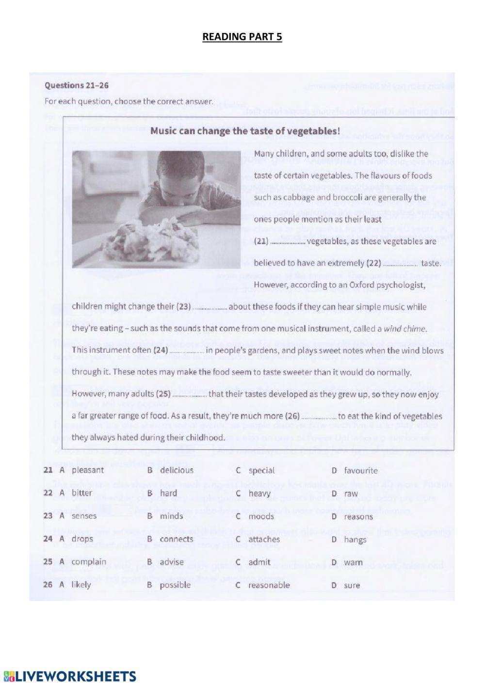 5535698 | PET - Reading part 5 and 6 | lulagz87