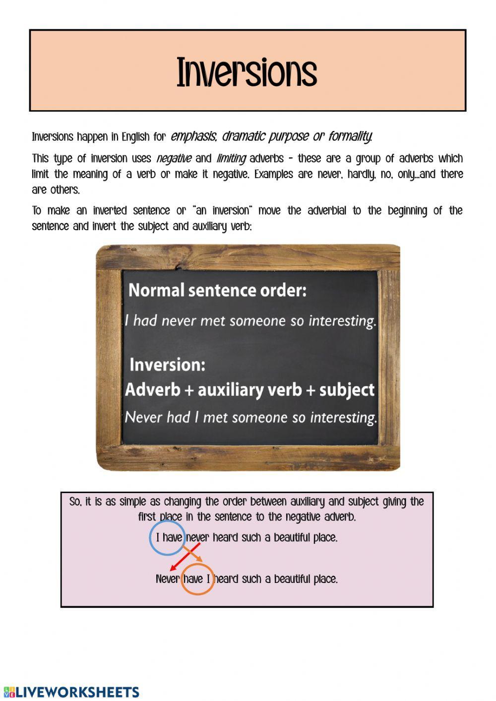 Inversion Examples