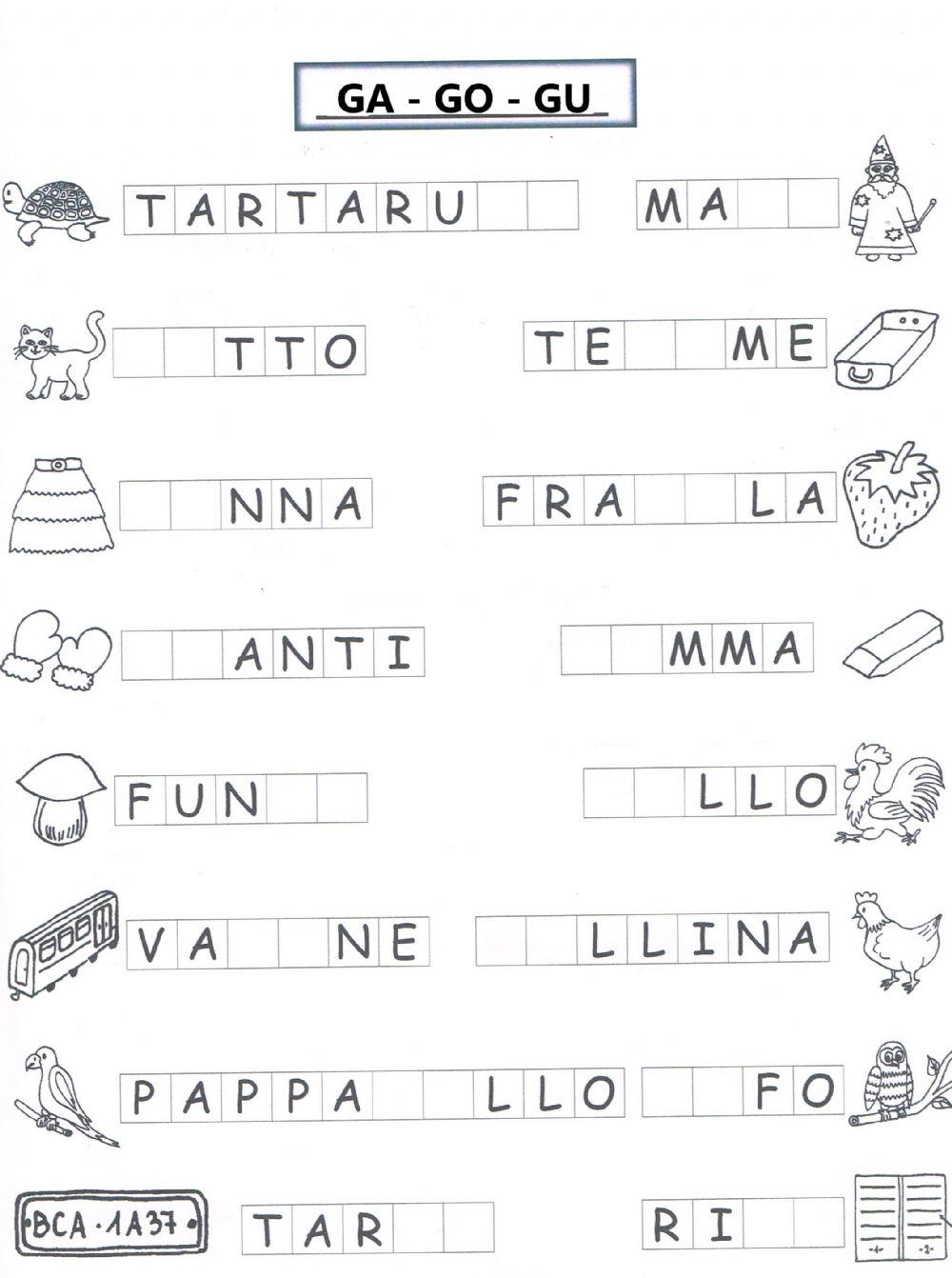 GA GO GU 2 5537435 | Romina Marastoni | Live Worksheets