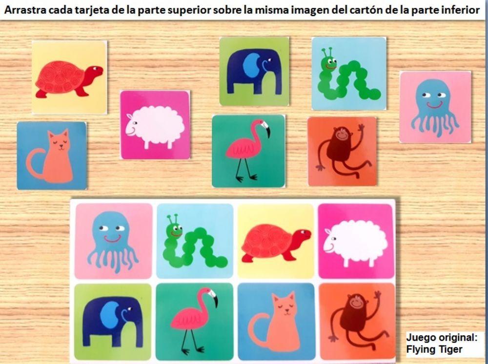 Lotto de animales worksheet | Live Worksheets