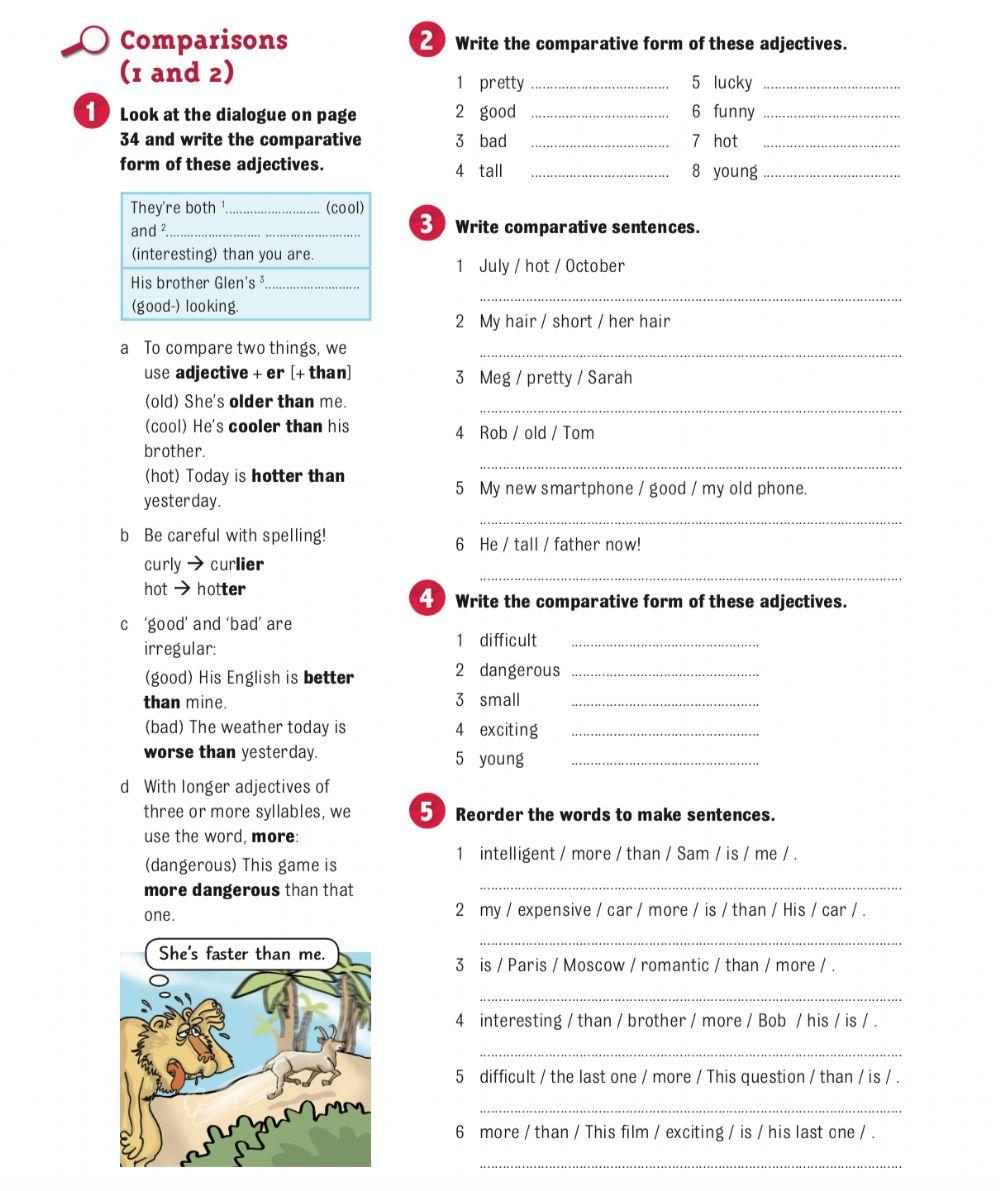 Comparatives 131924 | Lingus_school | Live Worksheets