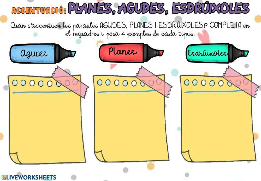 Accents worksheet | Live Worksheets