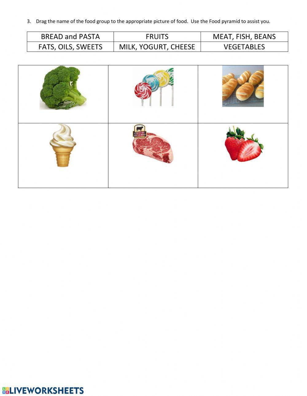 Nutrition intro… | Free Interactive Worksheets | 133238