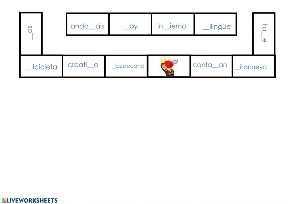 Oca de la b y v | Free Interactive Worksheets | 133853