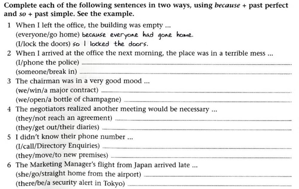 Past Simple and Past Perfect activity | Live Worksheets