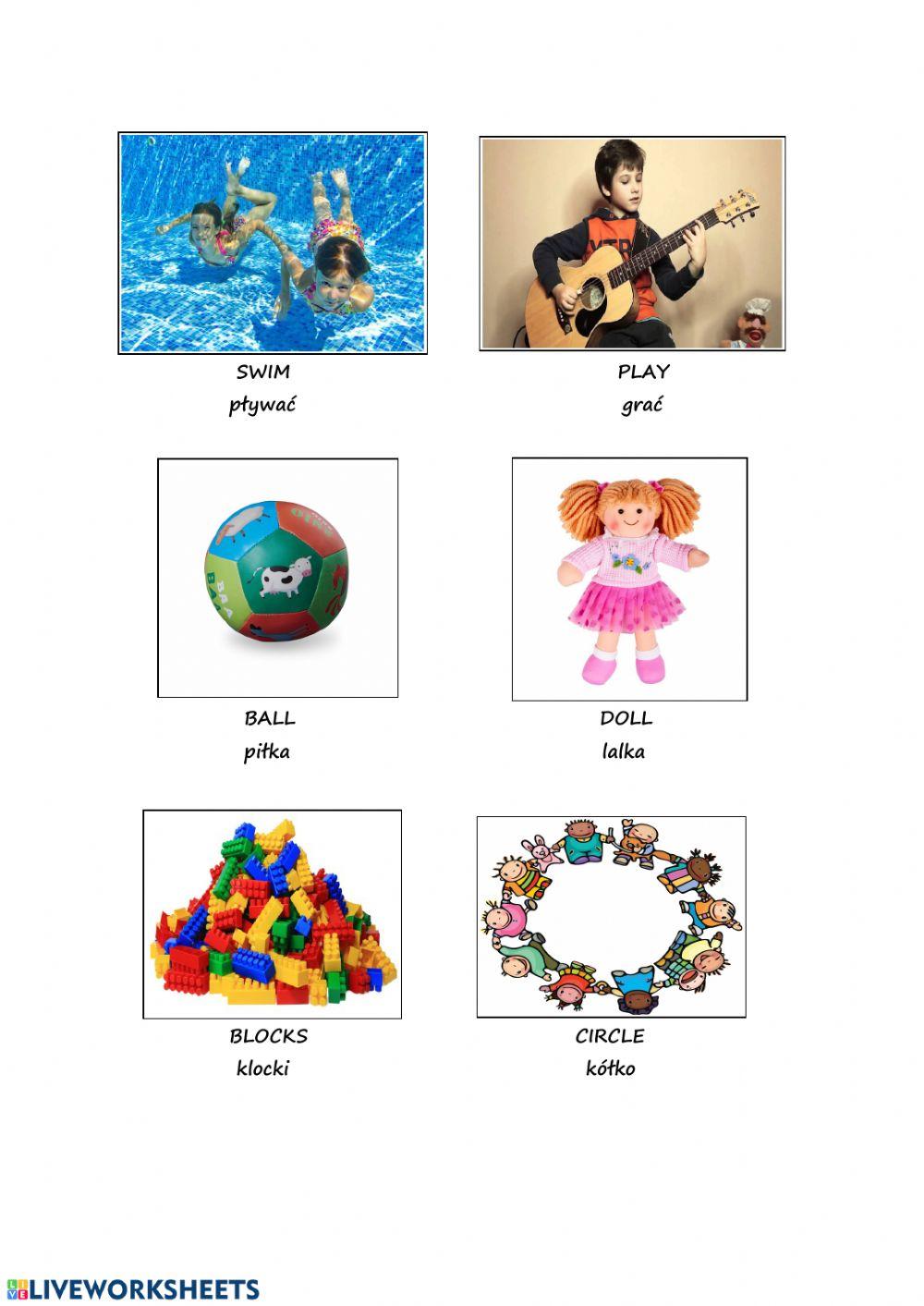 Picture dictionary online pdf worksheet for preA1 | Live Worksheets