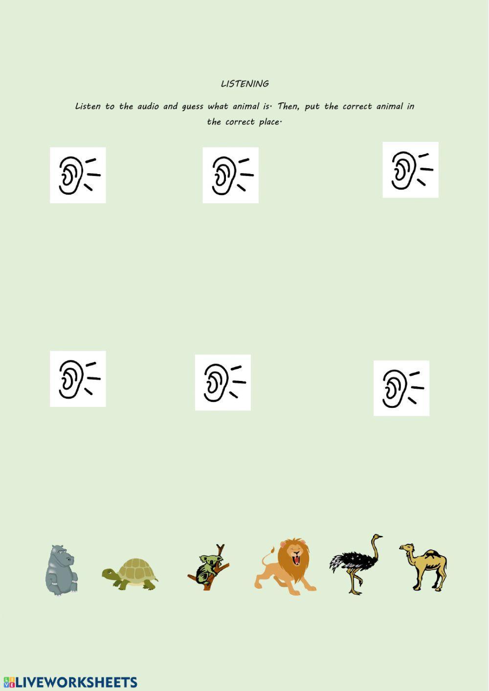 Animal descript… | Free Interactive Worksheets | 134313