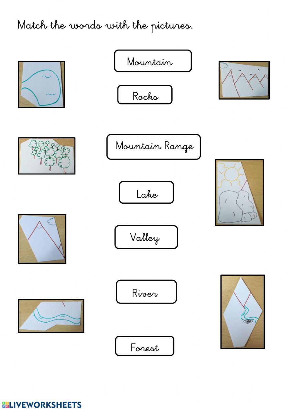 Mountain Landsc… | Free Interactive Worksheets | 134552