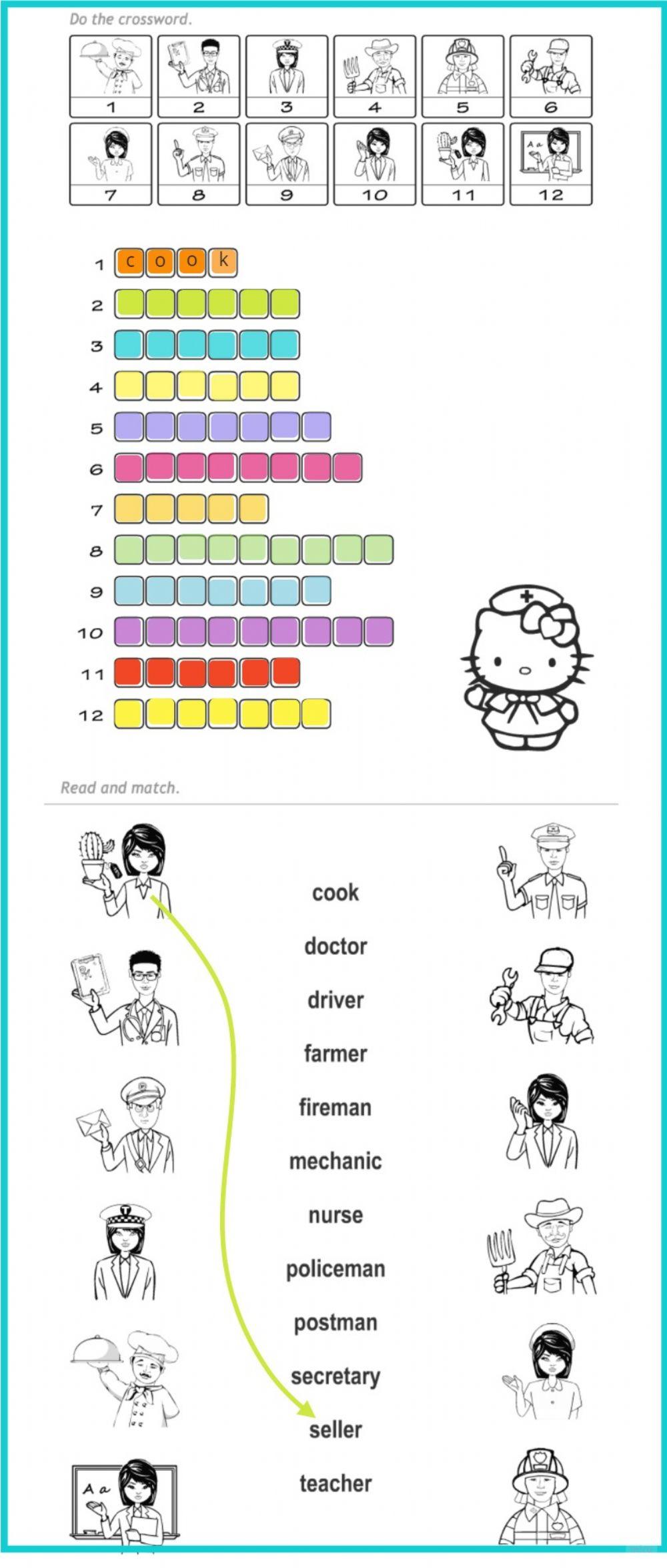 Jobs online exercise for Grade 2-3 | Live Worksheets