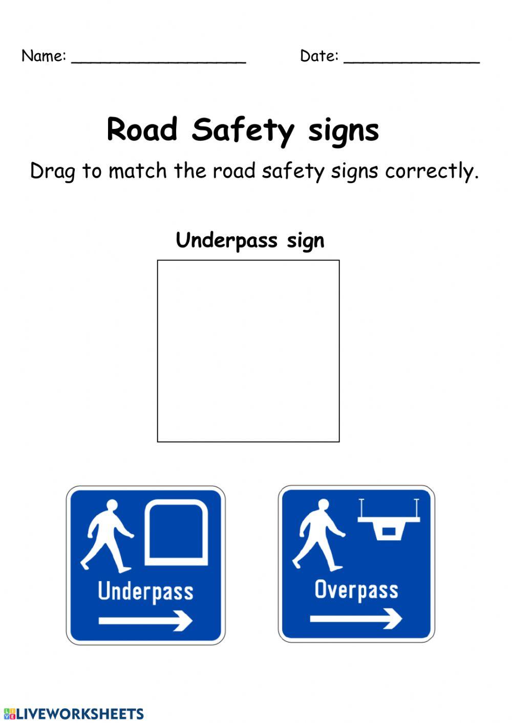 Road Safety Worksheet 2.2 135267 | M2QTrs | Live