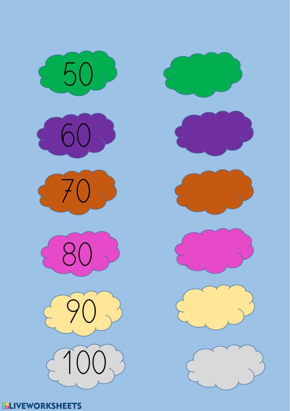 Amigos del 100 activity | Live Worksheets