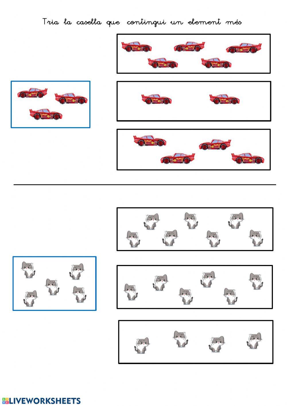 Un més worksheet | Live Worksheets