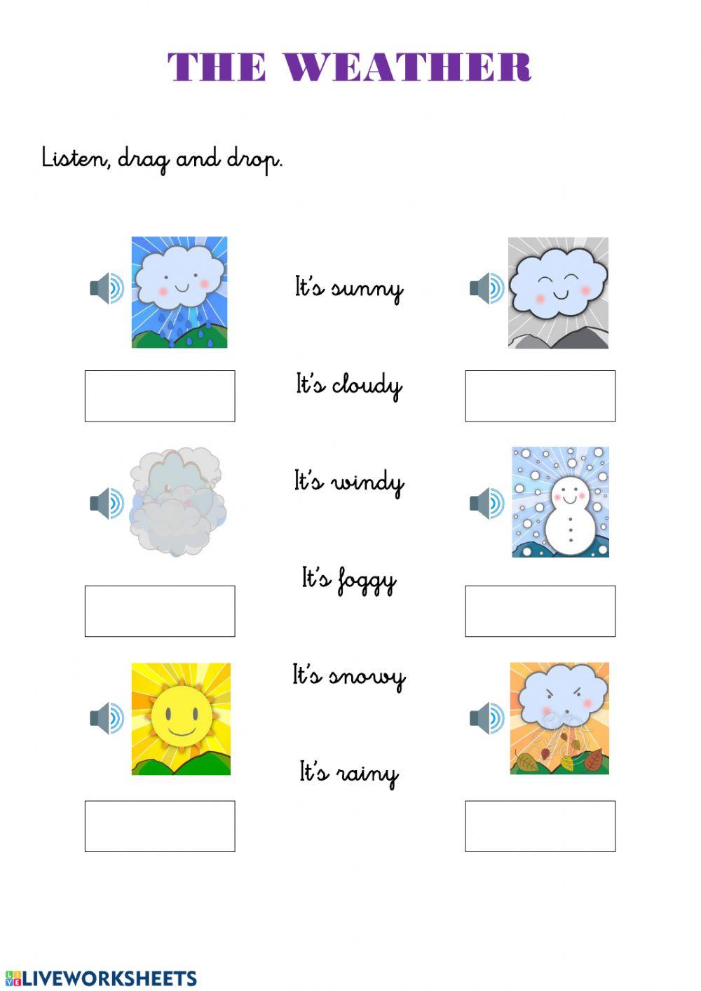 Weather 3 activity | Live Worksheets