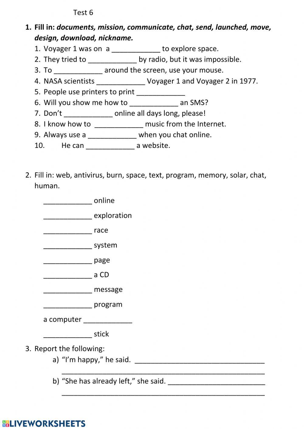 Spark 3 Module … | Free Interactive Worksheets | 137688