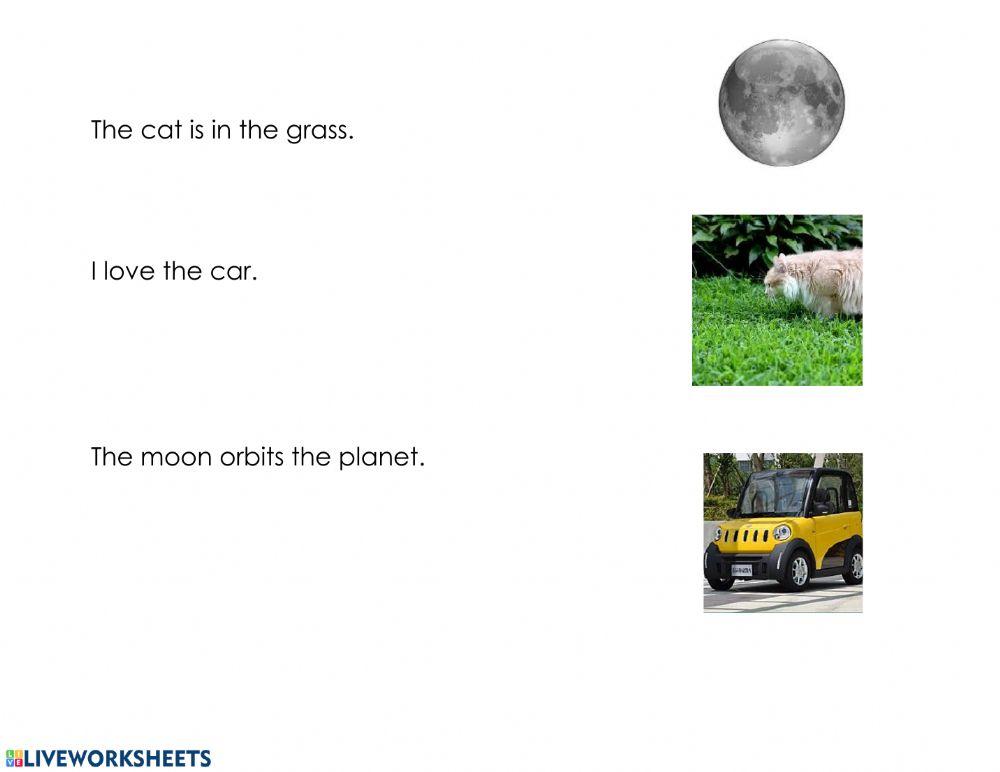 Reading Comprehension Short Sentences 5551895