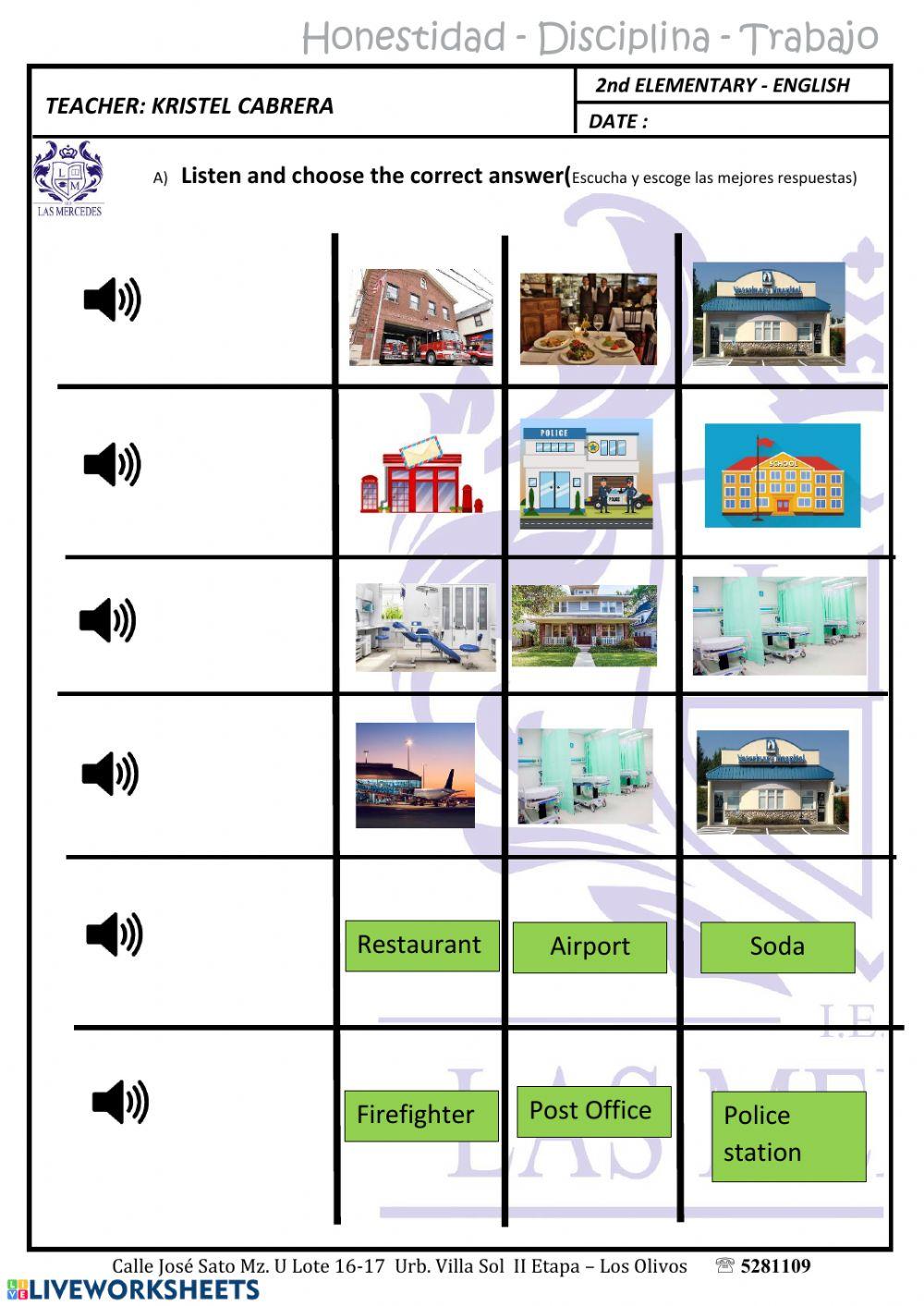 Places 138619 | KristoCS | Live Worksheets