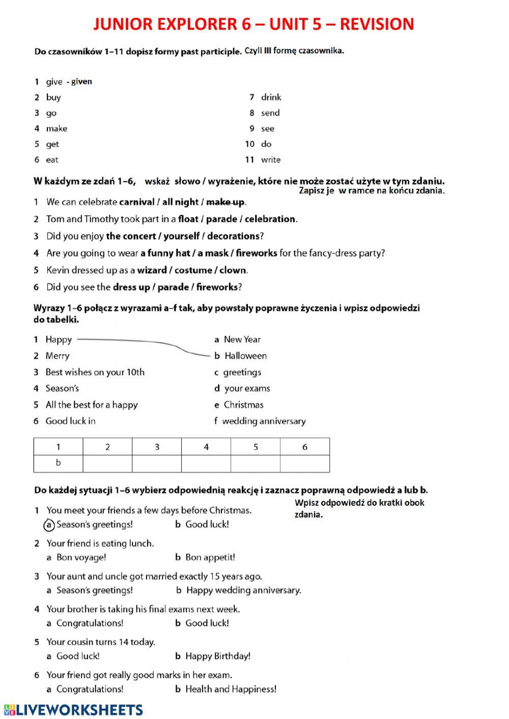 JUNIOR EXPLORER… | Free Interactive Worksheets | 5556751
