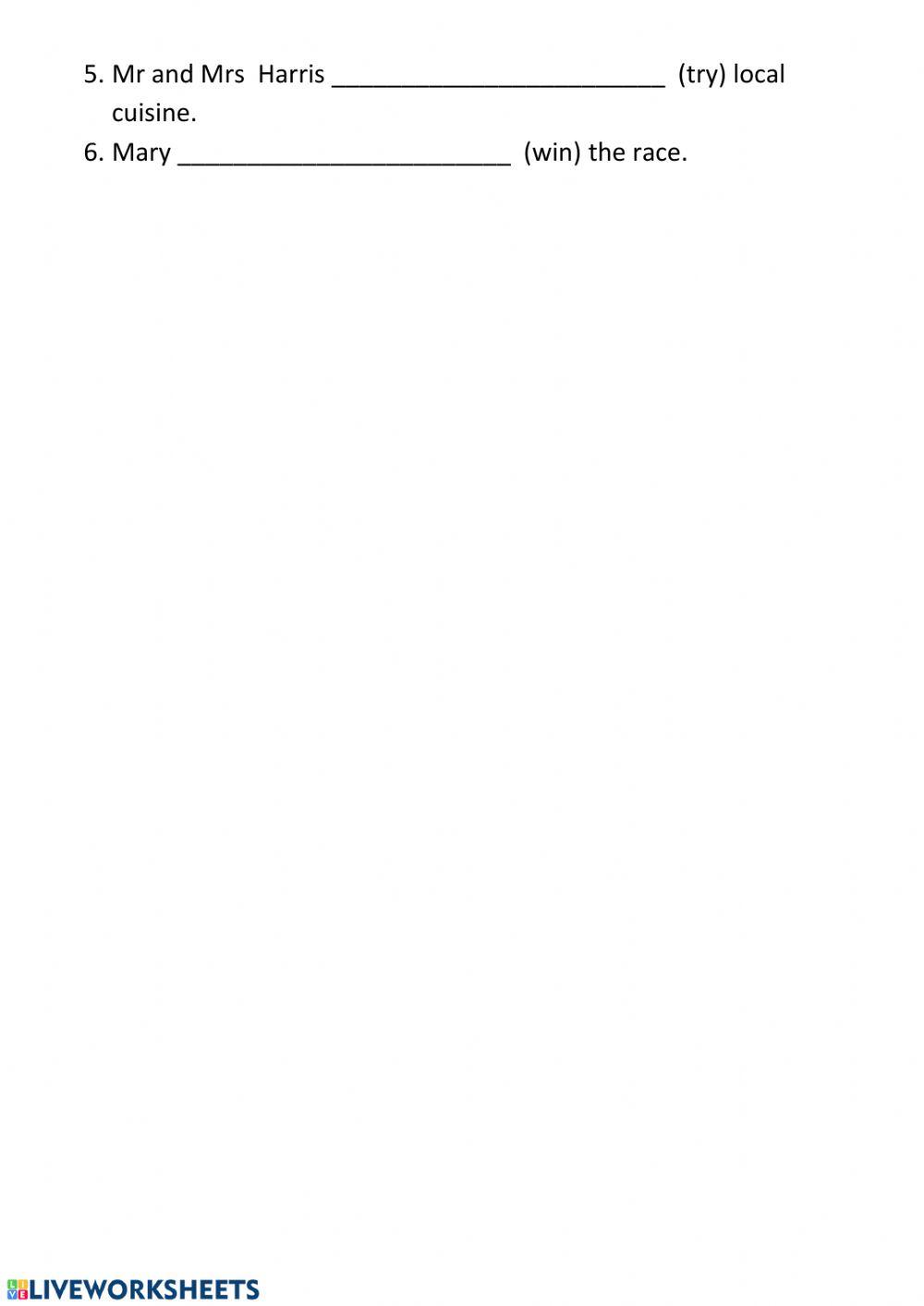 5kl exercise | Live Worksheets