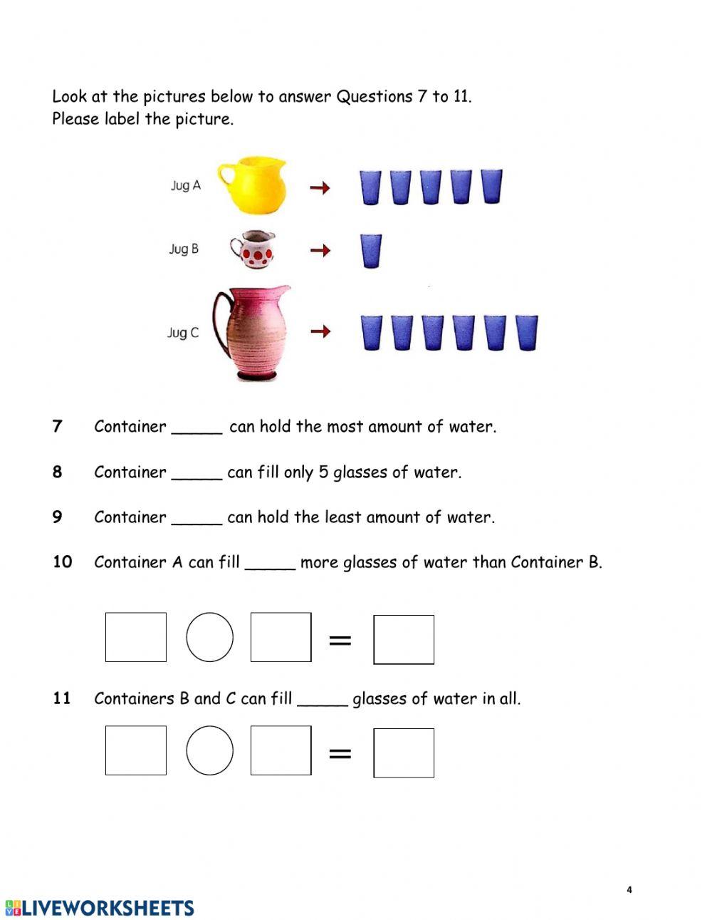 5439848 | Math Quiz P1 T4 Capacity | Shien