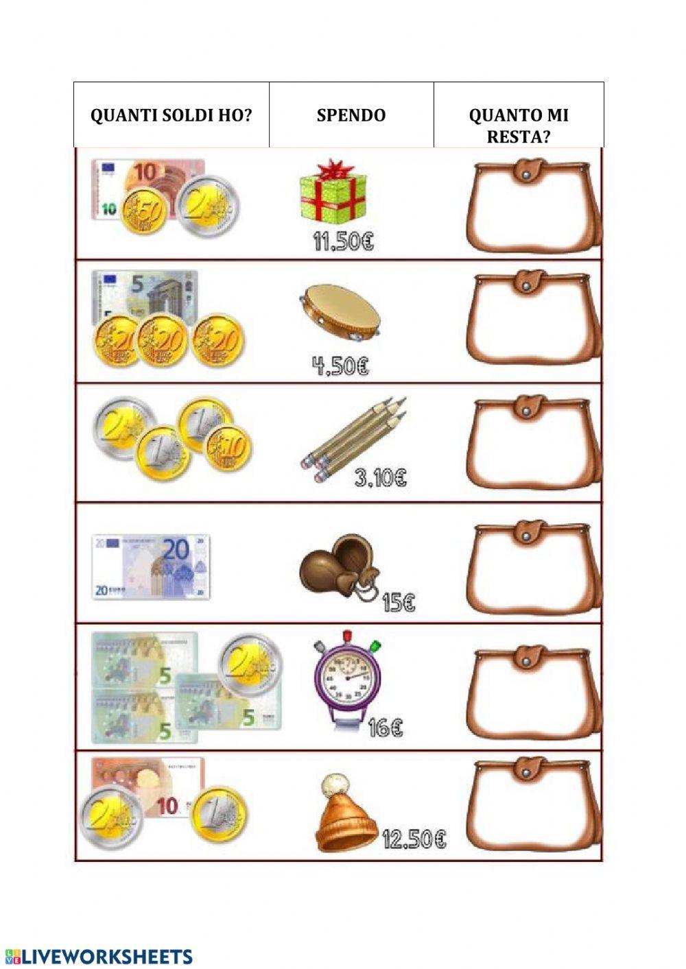 81044 | Quanto mi resta | ilariac | LiveWorksheets