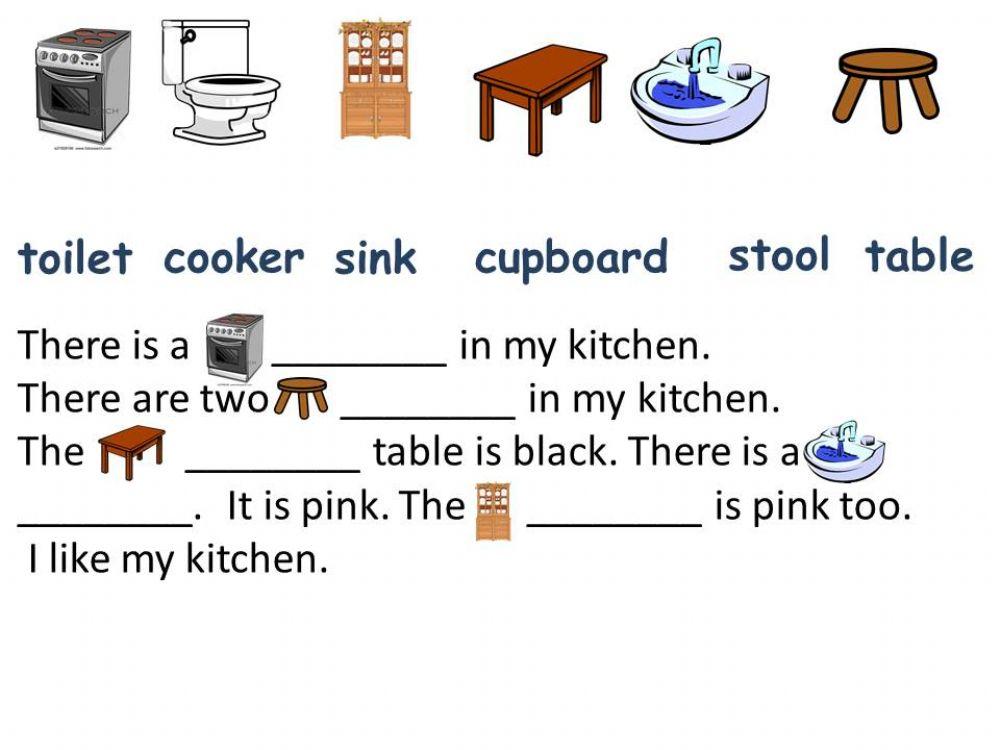 My kitchen worksheet | Live Worksheets